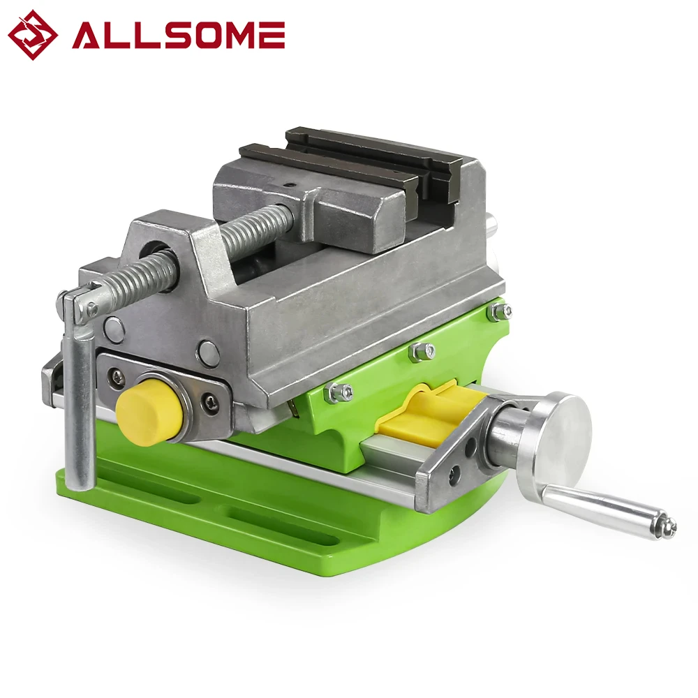 Allsome BG-6368 3-inch Cross-Sliding Vise with Compound Slide for Mill ...