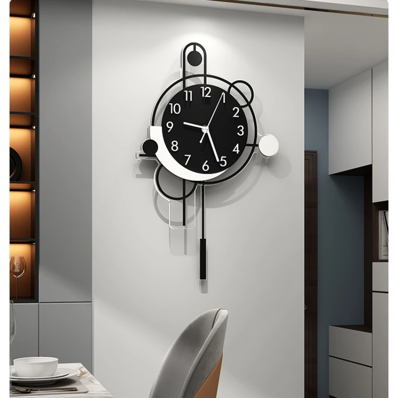 1-Pc-Clock-Living-Room-Wall-Clock-Network-Red-Home-Fashion-Creative ...