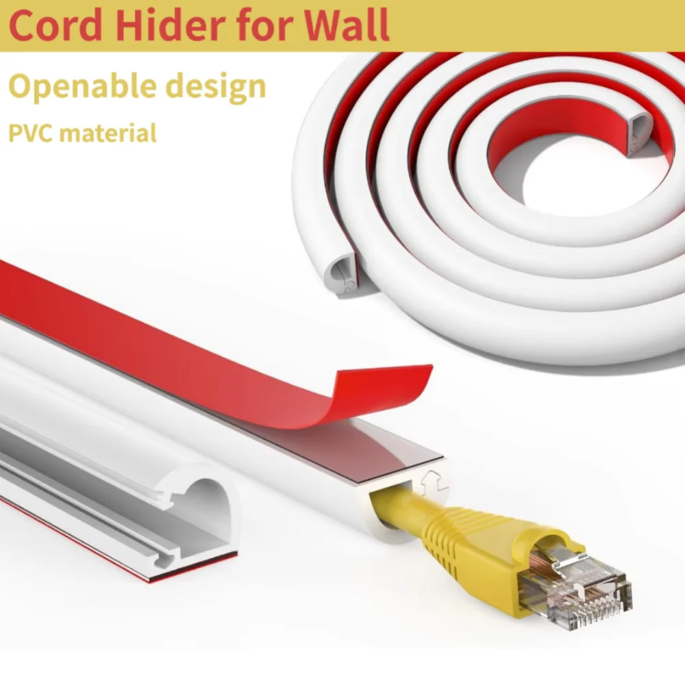 1pc 1m/39.37in PVC Flexible Electrical Conduit Cable Protectors Semi ...