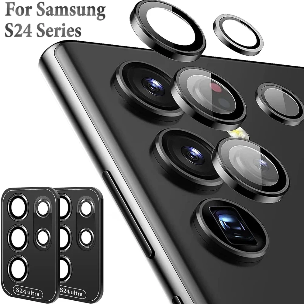 Metal-Camera-Lens-Protector-Glass-For-Samsung-S24-Ultra-S23-S22-Plus ...