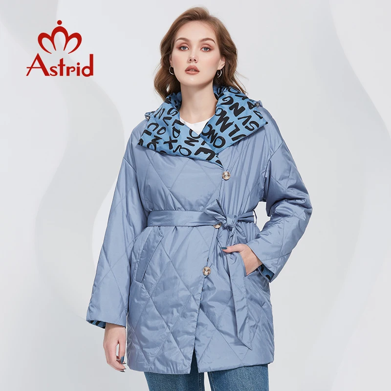 Astrid New 2022 Spring coats Women parkas Oversize Long warm letter ...