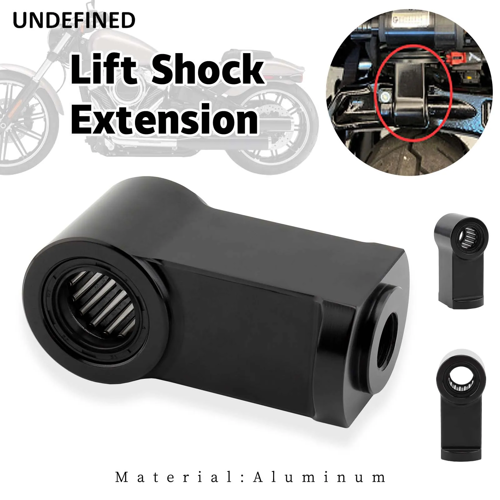 Motorcycle 1.5" Rear Lift Shock Extension Mount Extender For Harley ...