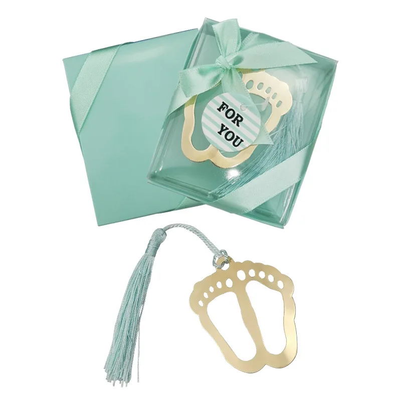 Metal-gold-baby-feet-Bookmark-Baby-Shower-Christening-Wedding-Favours ...