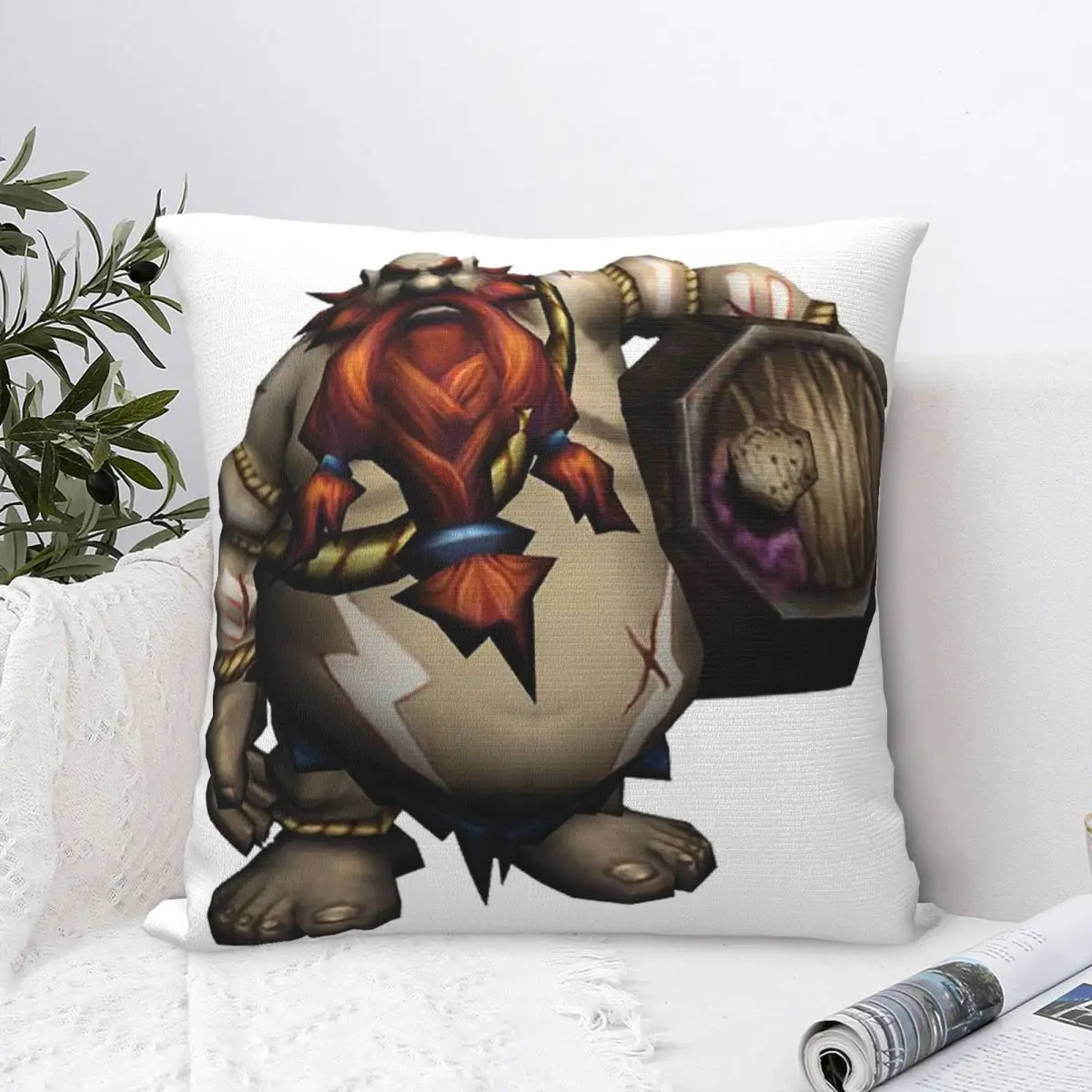 Gragas Alpha League Of Legends Pillowcase Cushion Comfort Throw Pillow ...