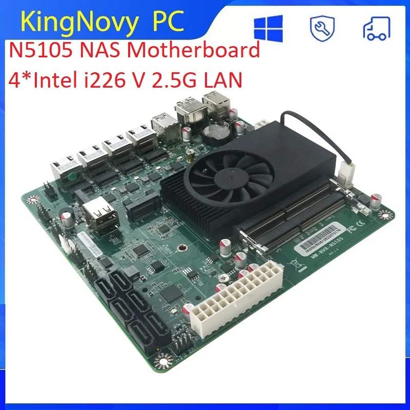 Cheap-2-5Gbps-N5105-NAS-Motherboard-17x17CM-Mini-ITX-Industrial-PC ...