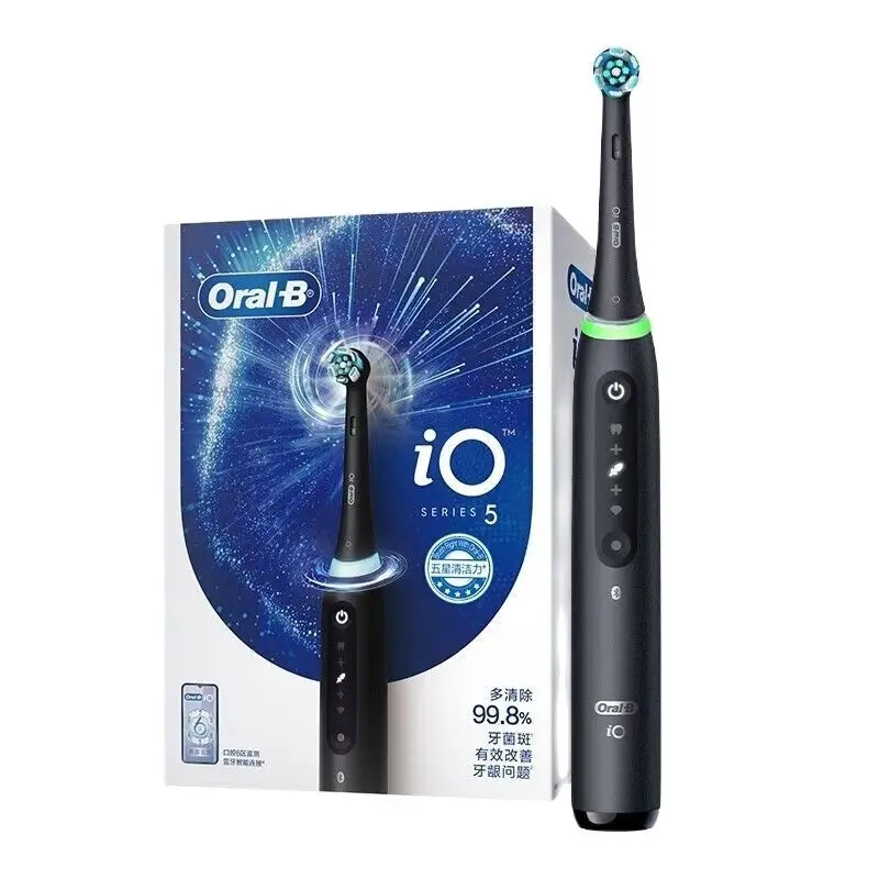 Oral-B-iO-5-Electric-Toothbrush-Rechargeable-3D-Teeth-Whitening-Smart-5 ...