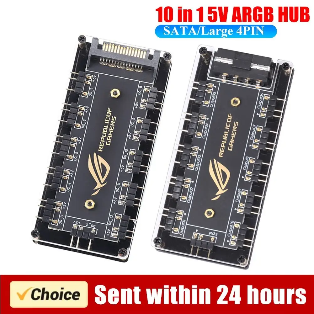 5V-3PIN-ARGB-Cable-Splitter-Hub-RGB-Fan-Hub-ARGB-Extension-Cable-Cable ...
