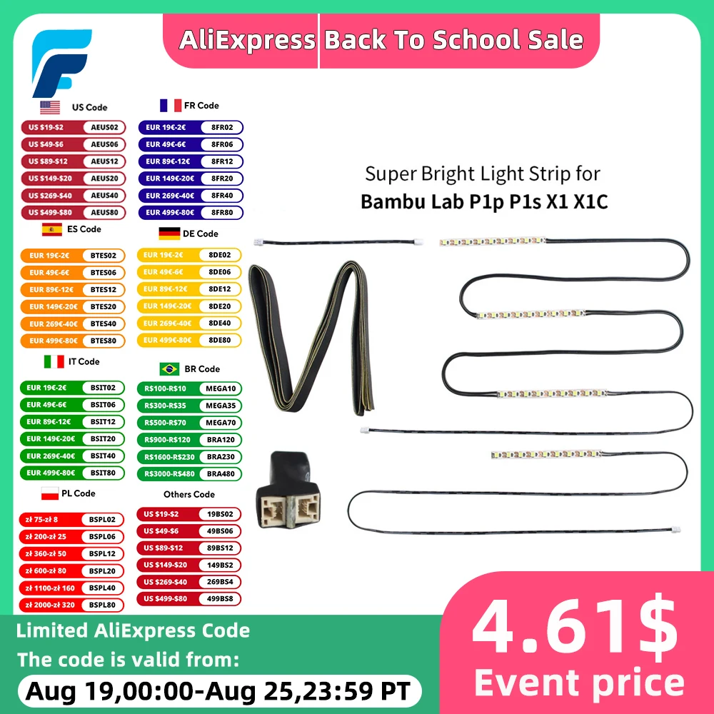 For-Bambu-Lab-Light-P1P-P1S-X1-X1C-LED-Light-Strip-LED-Light-Kit-5V ...