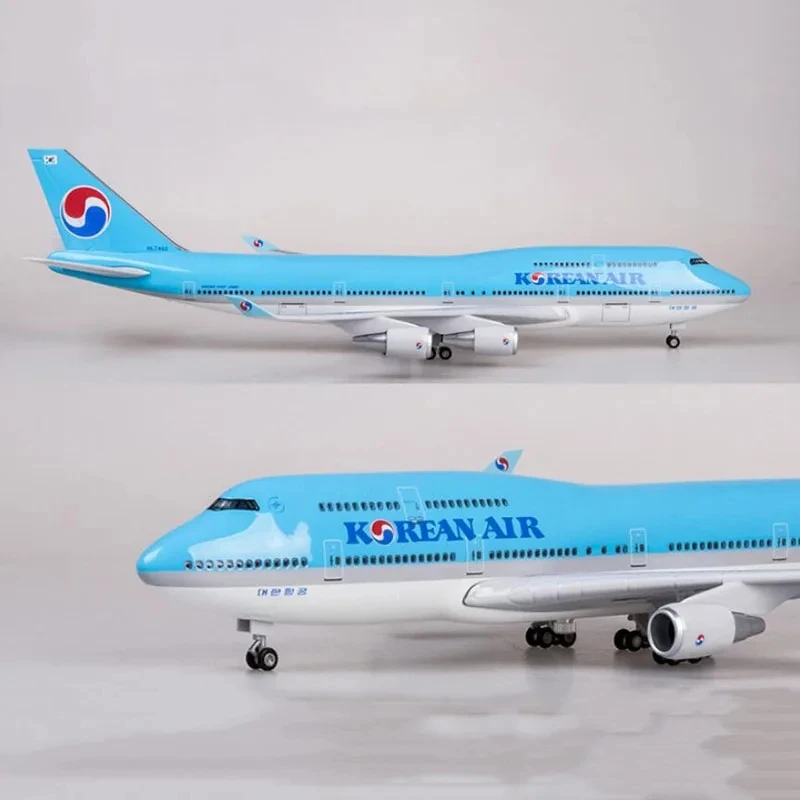 Korean-Air-747-Model-Airplane-Large-Diecast-Airplane-Model-Kits-with ...
