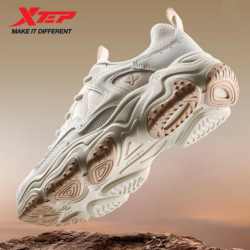 Xtep Men's Casual Shoes 2025 Summer Mesh Breathable Non-slip Height ...