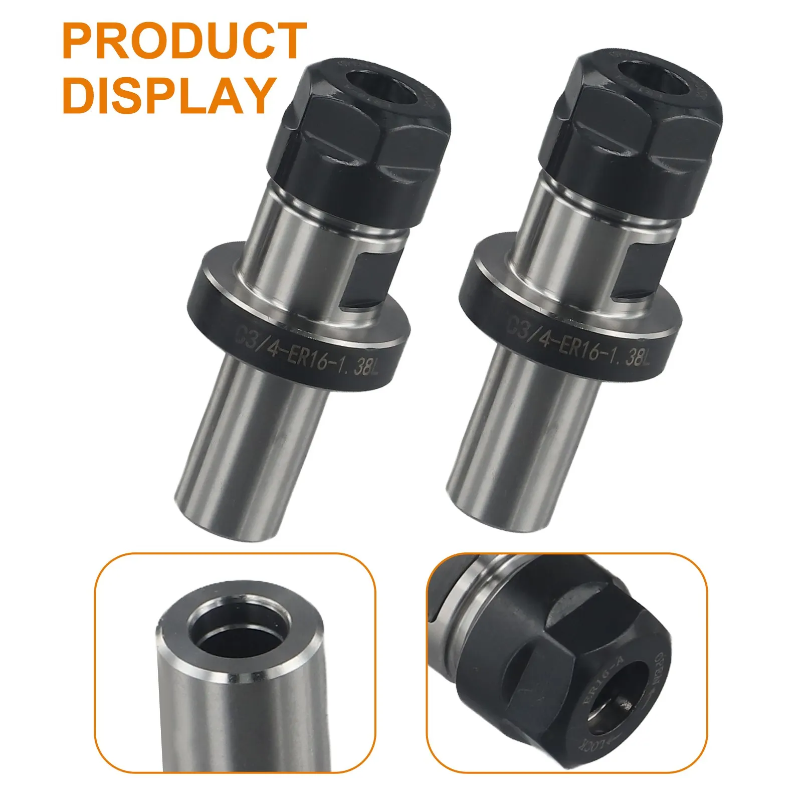 3 4 Shank Collet ER16 Collet Chuck 1 38 Handle Length Chuck Runout 0 ...