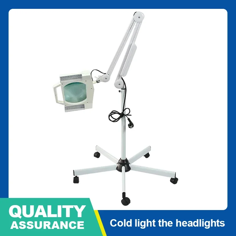 Square-LED-Lights-Beautician-Magnifying-Glass-Floor-Lamp-For-Salon-Nail ...