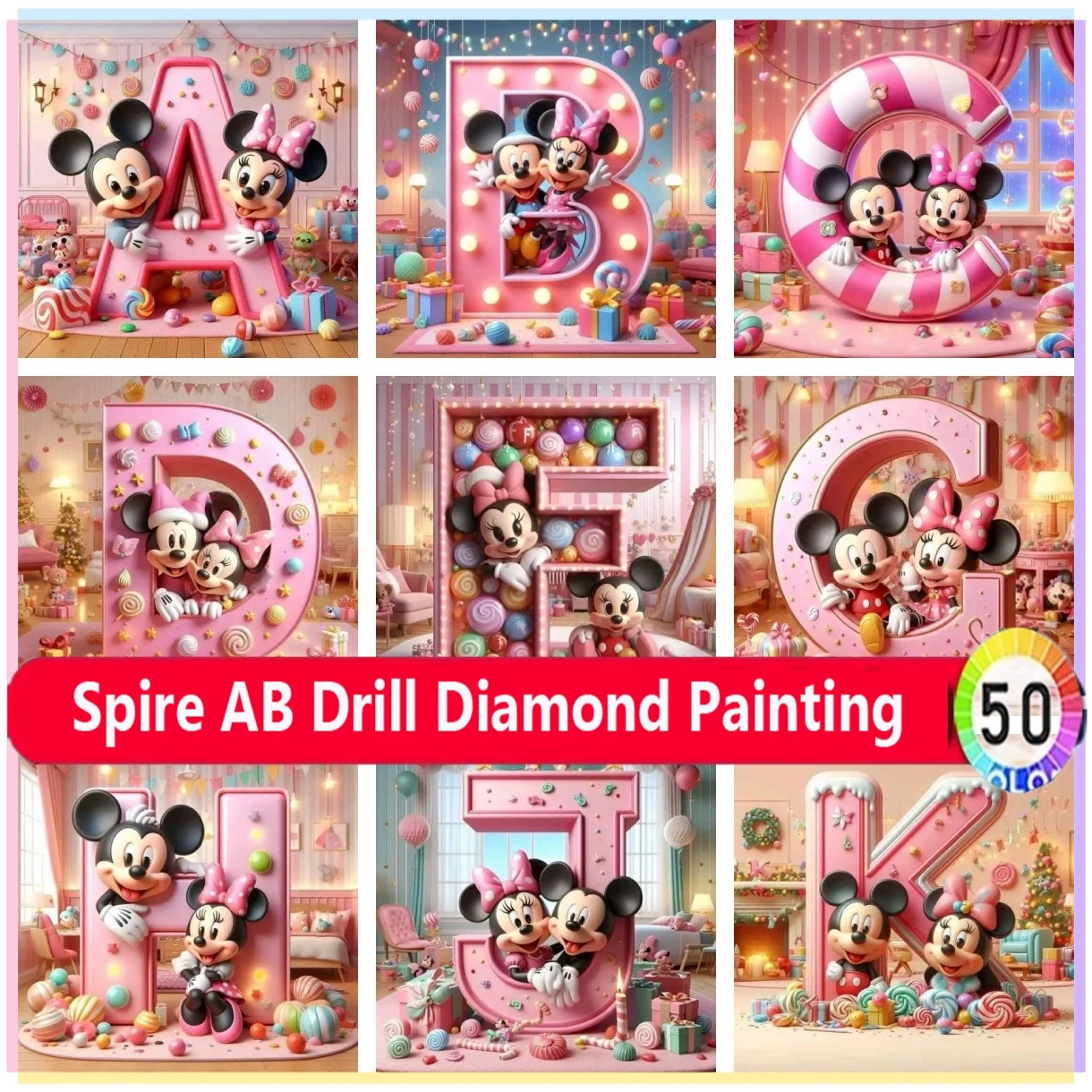 Disney-Mickey-Mouse-5d-Diy-AB-Diamond-Painting-Kit-New-2024-Mosaic ...