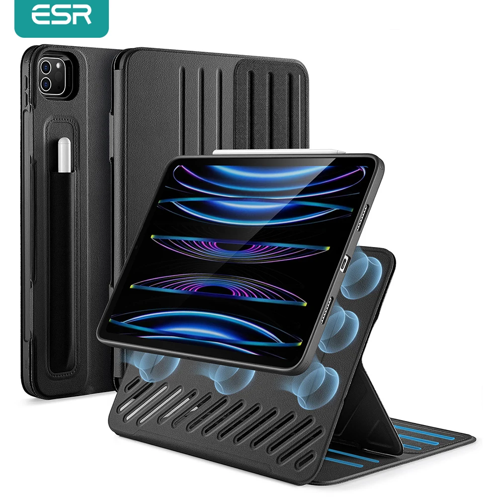 ESR 아이패드 프로 11 2022 2021 시프트 마그네틱 케이스, 아이패드 에어 5, 울트라 스테이블 스탠드 케이스, 아이패드 에어 4 2020| | - AliExpress