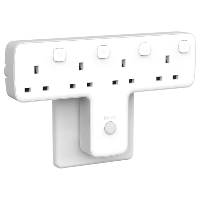 UK Plug Adapter 3-4 Way Multiplug Socket with 3 USB Ports Switch ...