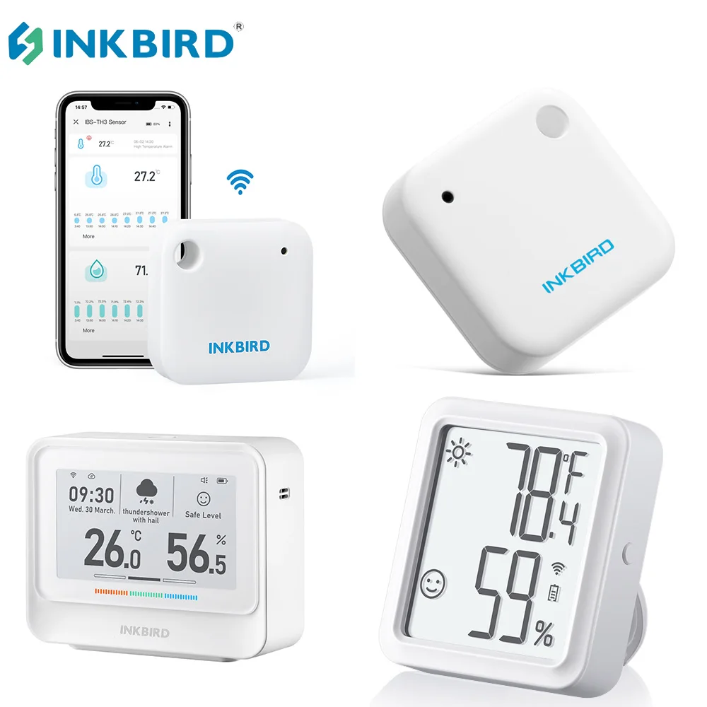INKBIRD-Sensor-inteligente-de-temperatura-y-humedad-para-interiores ...
