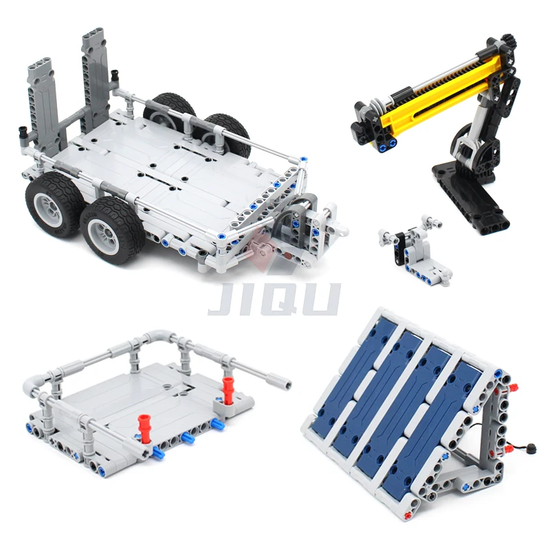 Moc Building Blocks Pickups | Construction Brick Trailer | Building ...