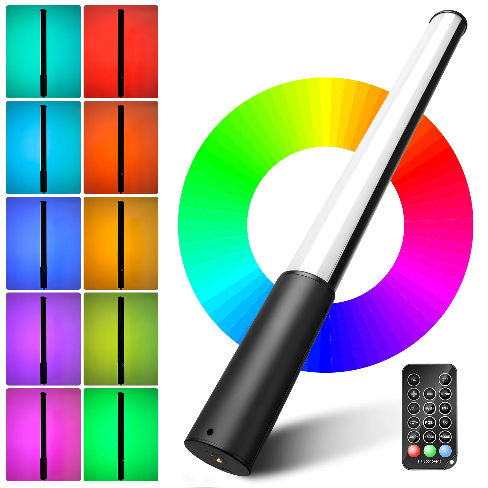 LUXCEO-RGB-Led-Photography-lighting-Video-light-Built-in-Battery-2500 ...