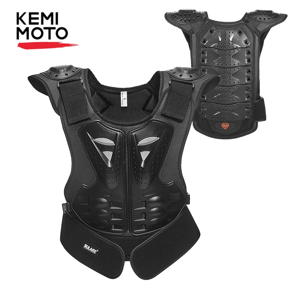 Kids Motorcycle Armor Vest Children's Body Protector Sleeveless Jackets ...