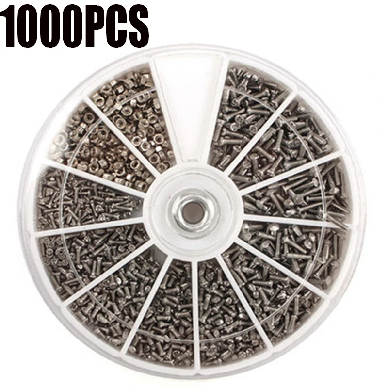 1000-Pcs-12-Kinds-of-Small-Stainless-Steel-Screws-Electronics-Nuts ...