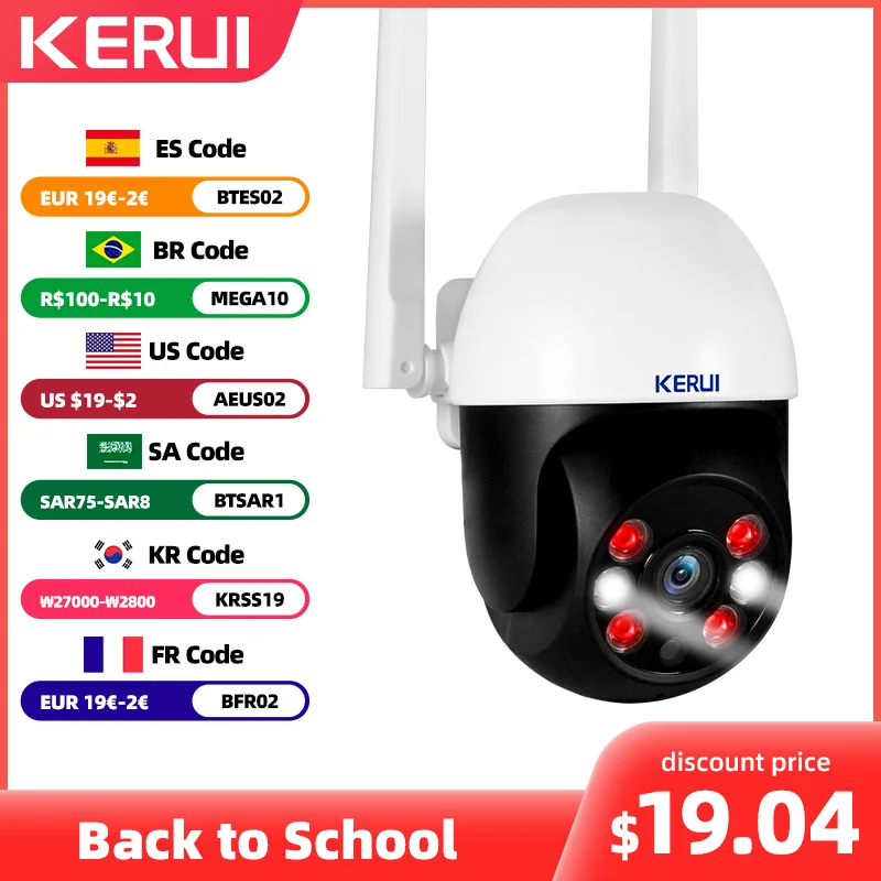 KERUI-5MP-8MP-4K-PTZ-WiFi-IP-Wireless-Camera-Tuya-Smart-Outdoor-Home ...