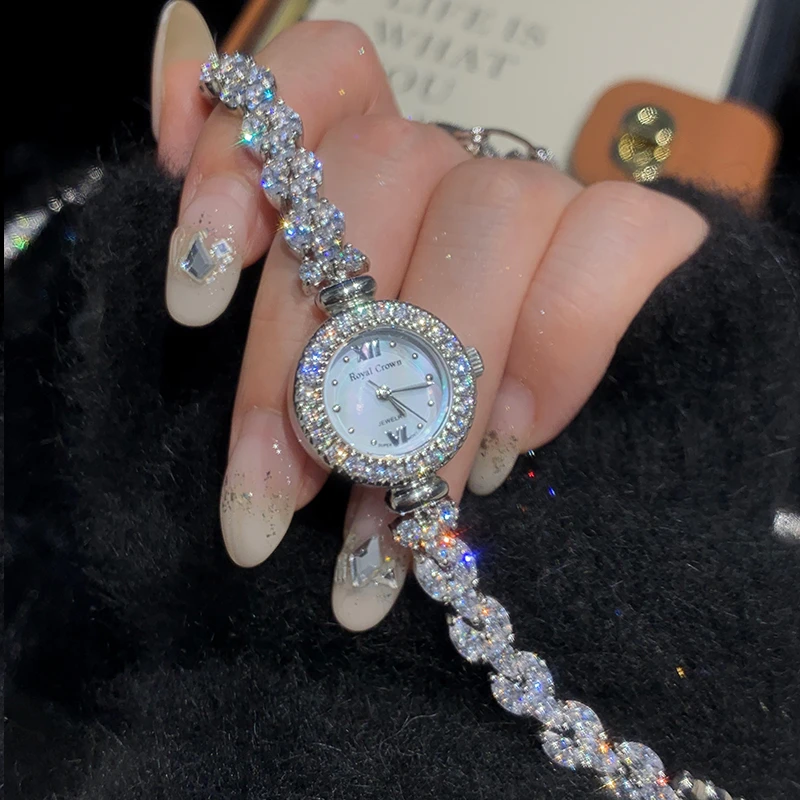 Women Rhinestone Watches Crown | Royal Crown Watch Ladies Price | Watch ...
