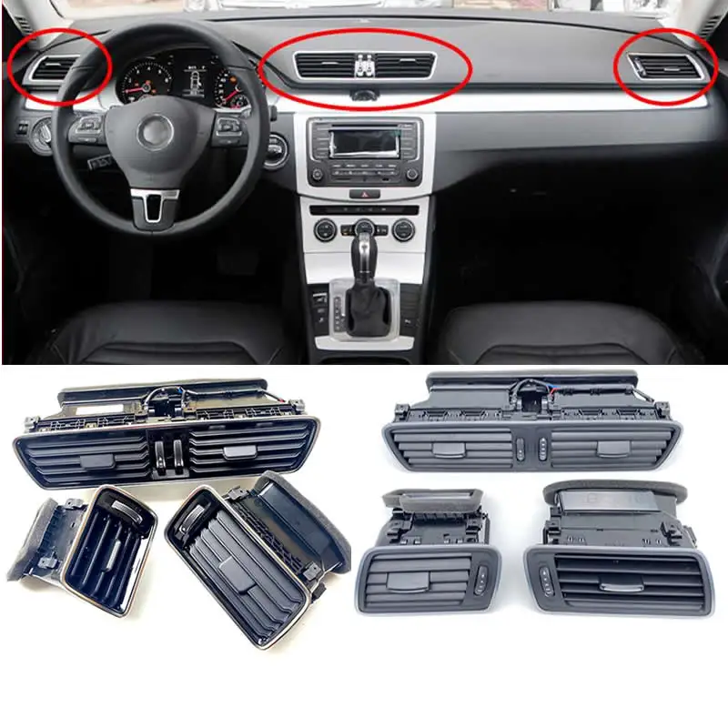 Auto Center Armrest Air Conditioning Outlet A/C Vent Assembly For VW ...