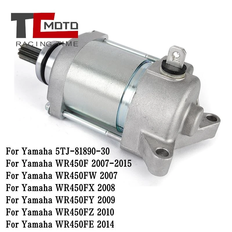Motorcycle Starter Motor Starting For Yamaha WR450F WR 450F 2007 2015 ...