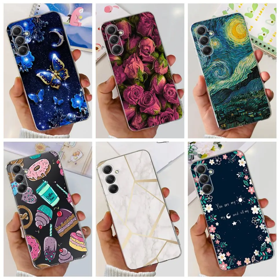 For-Samsung-Galaxy-A25-5G-Case-Fashion-Kawaii-Cute-Painted-Soft-TPU ...