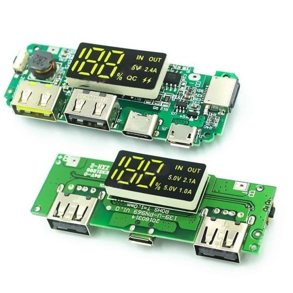 18650-lithium-battery-digital-display-charging-module-TYPE-C-Micro-USB ...