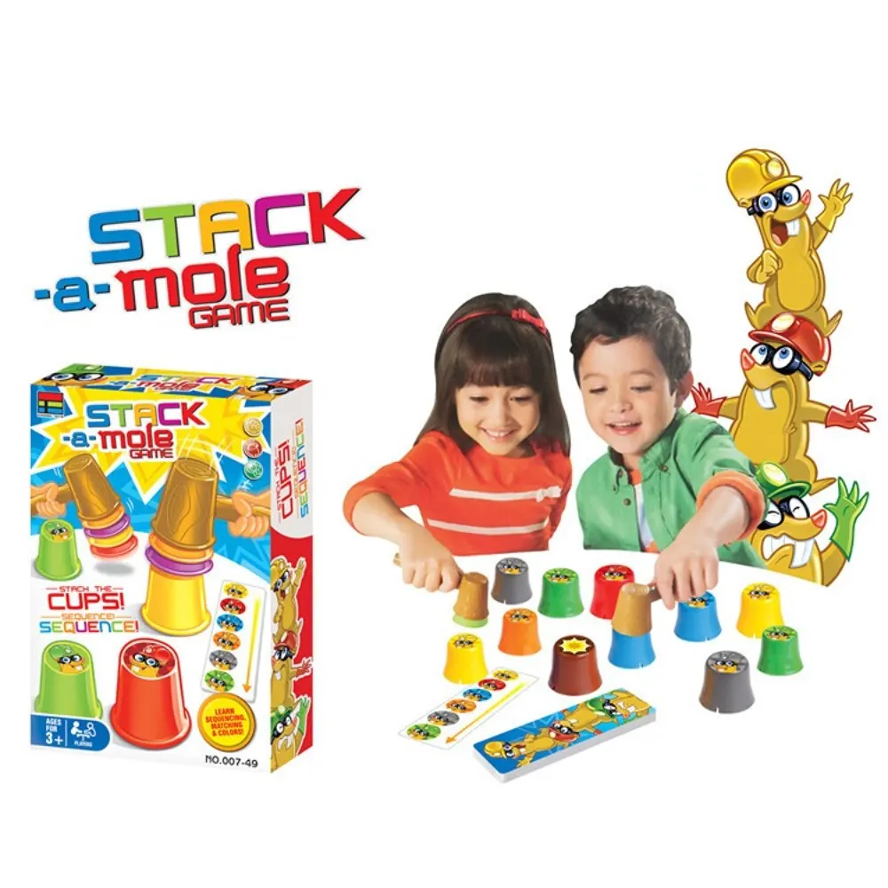 Children-s-Puzzle-Hammering-Gopher-Party-Board-Game-Stack-Cup-Game ...
