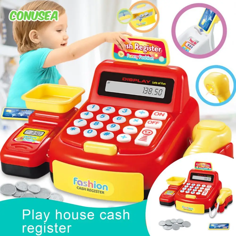Children-s-Cash-Register-Calculator-Pretent-Play-House-Toy-with-Light ...