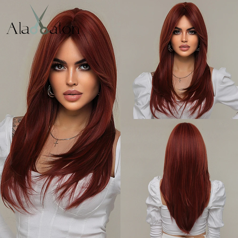 Natural Hair Curtains Women | Synthetic Wig Curtain Bang | Blonde Wig ...