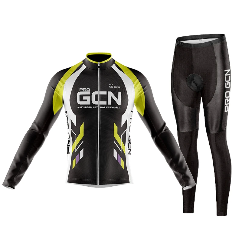 2023 New Team Pro Gcn Autumn Cycling Jersey Set Bib Pants Ropa Mountain ...