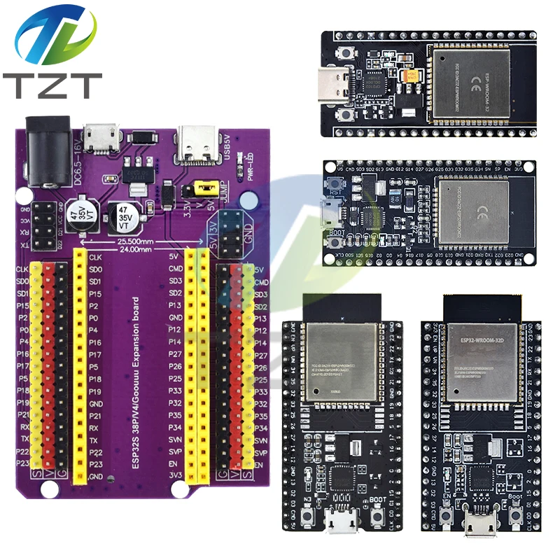 ESP32-Development-Board-TYPE-C-MICRO-USB-CP2102-WiFi-Bluetooth-Dual ...