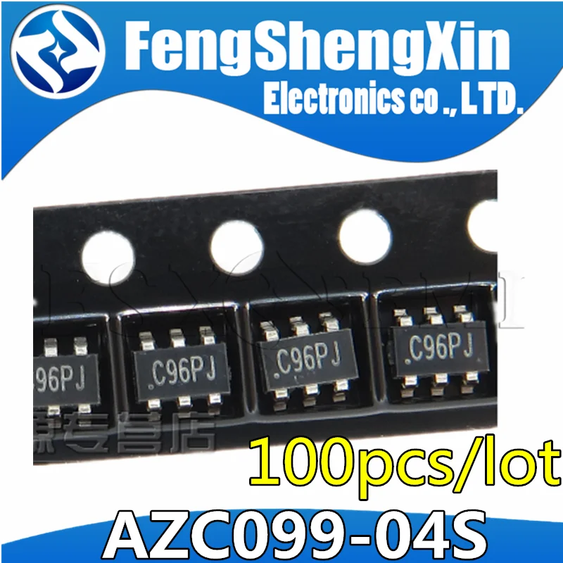 100PCS-AZC099-04S-R7G-C96BJ-c96-SOT23-6-AZC099-04S-R7G-SOT23-C96GH ...