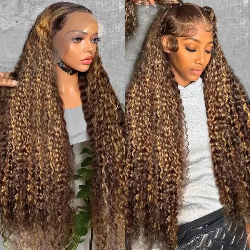 Perruque-Lace-Wig-Naturelle-Boucl-e-Cheveux-Humains-Pre-Plucked-13x6 ...