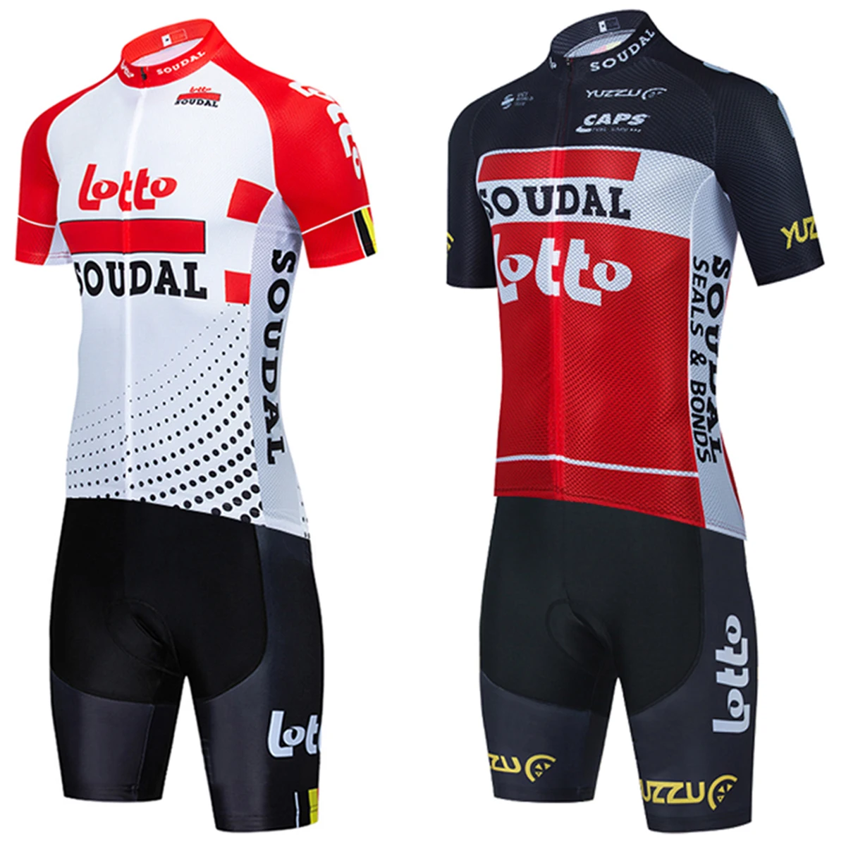 Lotto-Soudal-Quickstep-Cycling-Team-Jersey-Bike-Shorts-Set-Men-Women ...