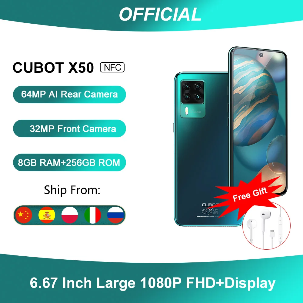 Cubot-X50-Smartphone-d-bloqu-4G-Dual-SIM-2021-256Go-ROM-extensible ...