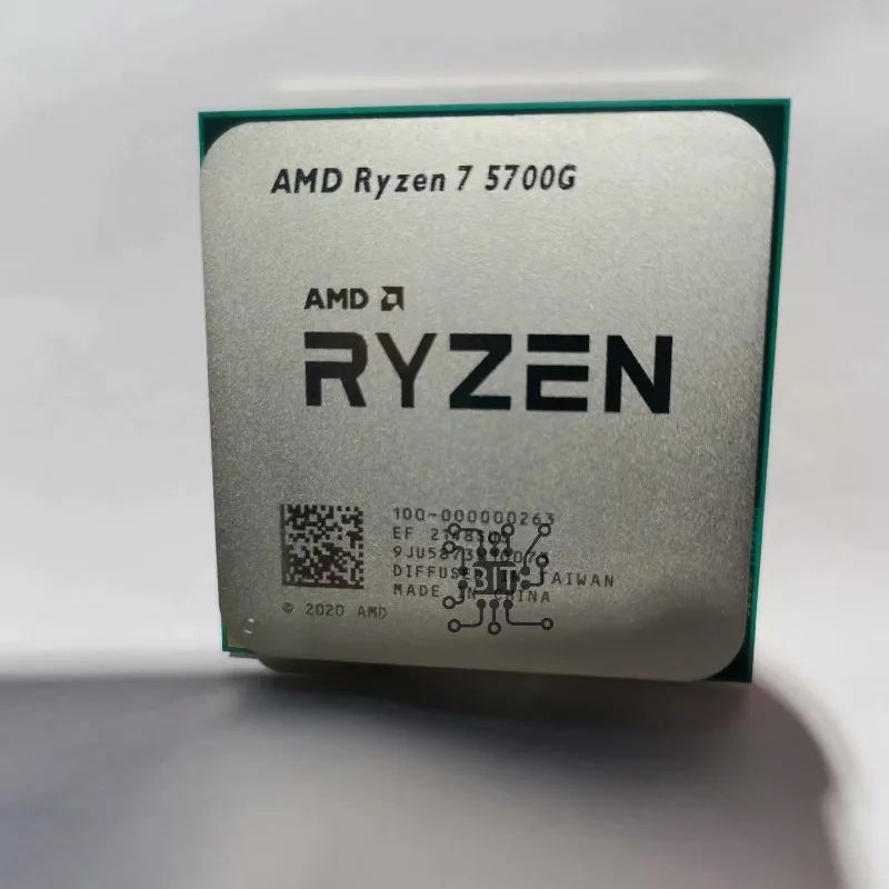 AMD Ryzen 7 5700G R7 5700G 3.8GHz 8 코어 16 스레드 65W CPU 프로세서 L3 = 16M 100 ...