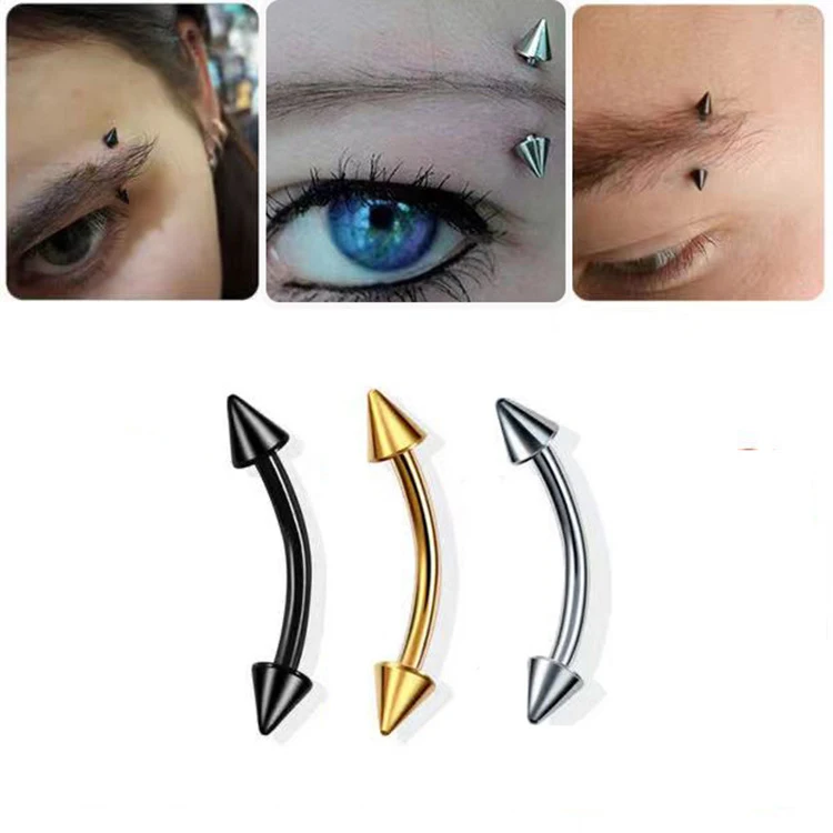 Double Eyebrow Piercings