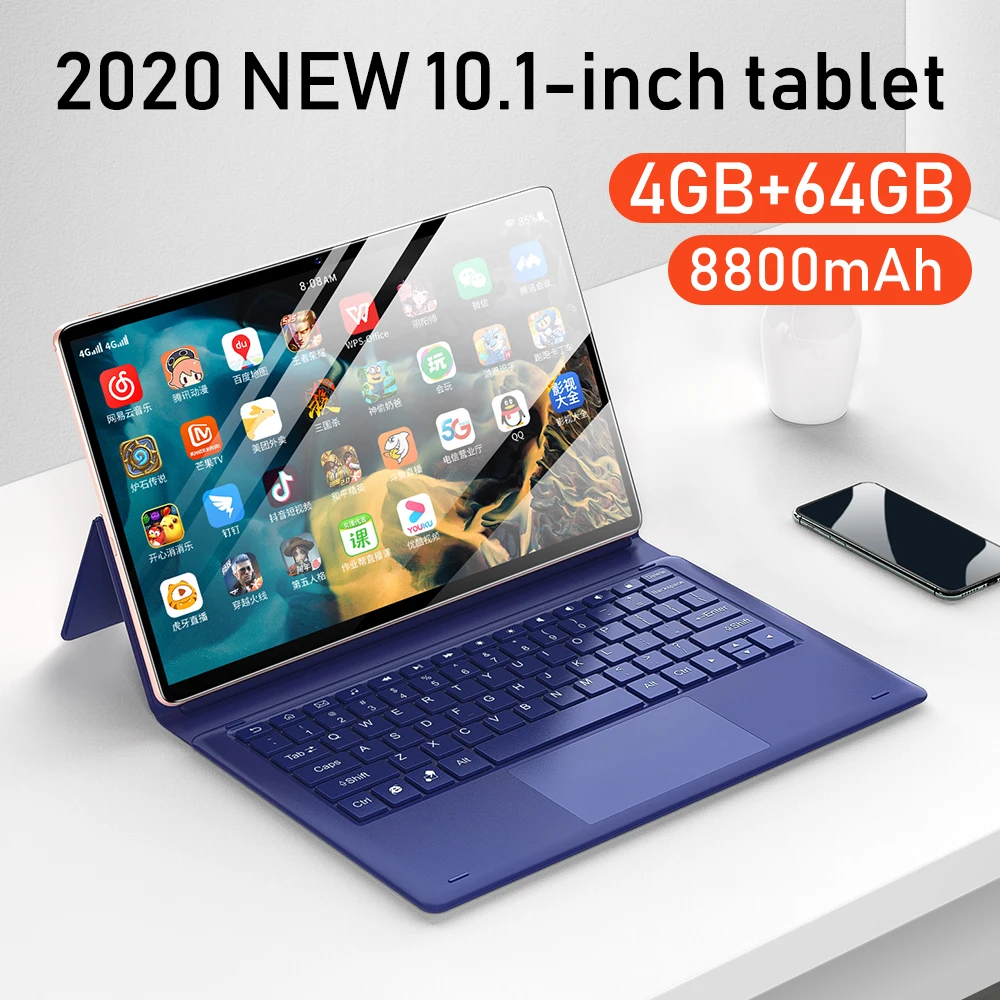 Eight Cores YQ16 4G Android Tablet PC 10 inch Android OS 9.0 2MP+8MP ...