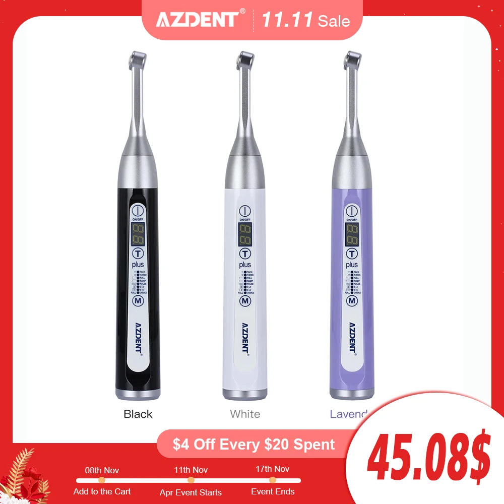 AZDENT-Dental-Wireless-LED-Plus-105-Cure-Light-Lamp-1-Second-Curing ...
