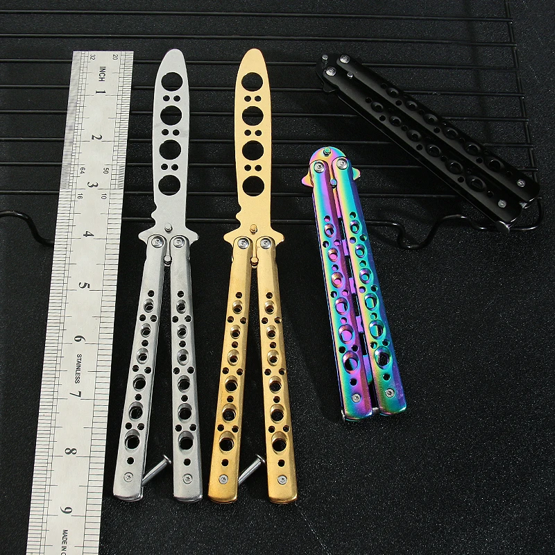Beginner Butterfly Knife Seven-hole Butterfly Practice Knife Training ...
