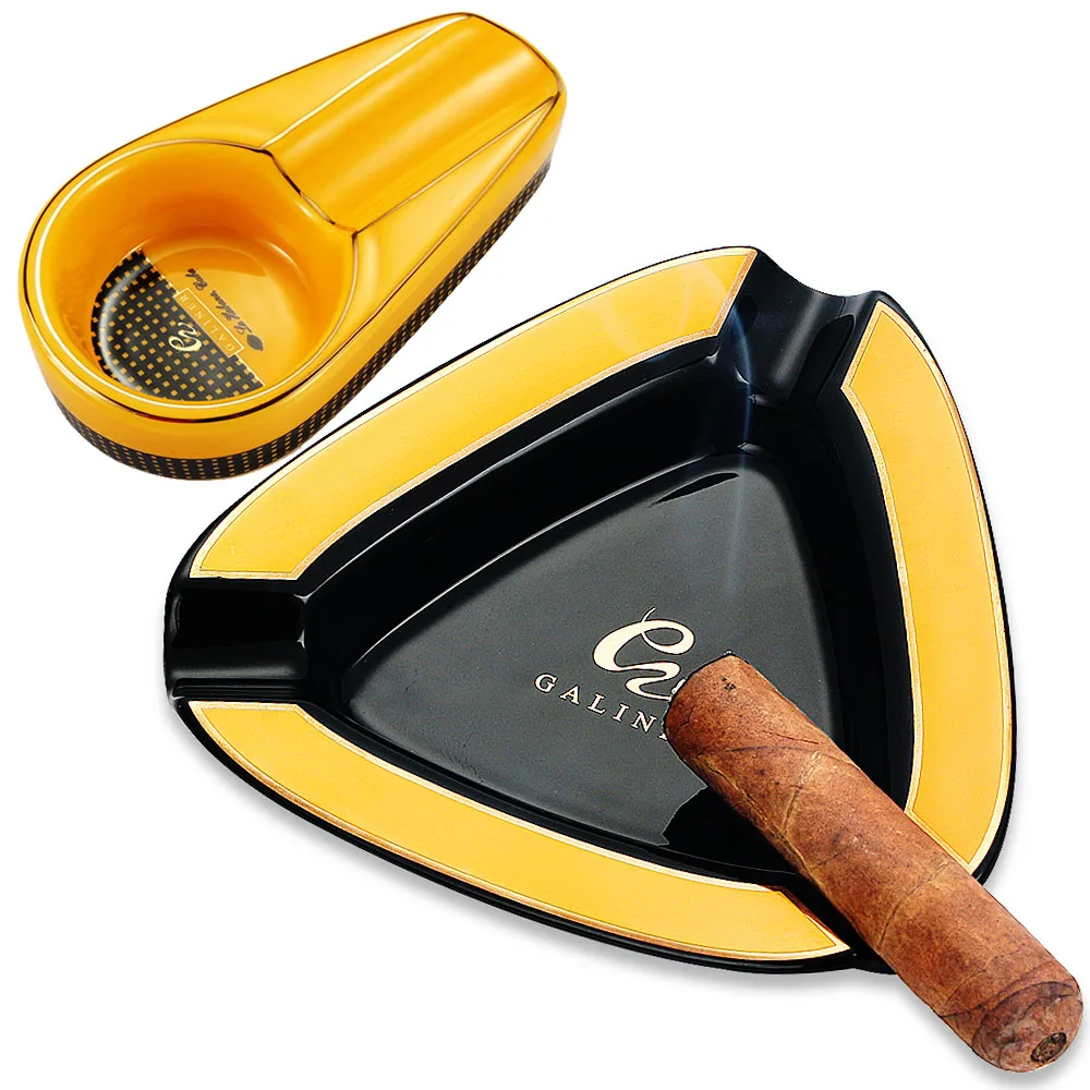 GALINER-Ceramic-Cigar-Ashtray-Single-Cigar-Holder-Gadgets-Round-Ash ...
