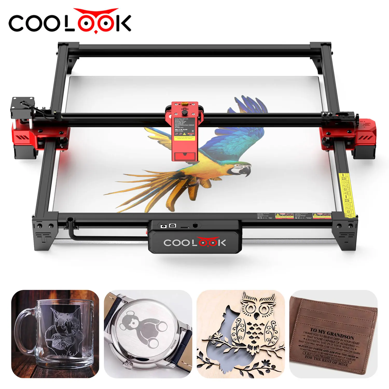 COOLOOK-Laser-Engraver-22W-Output-Power-Cutting-Wood-Acrylic-Leather ...