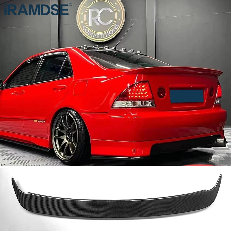 Real Carbon Spoiler For Lexus Is 200 Rear Ducktail Wing Gloss Black ...