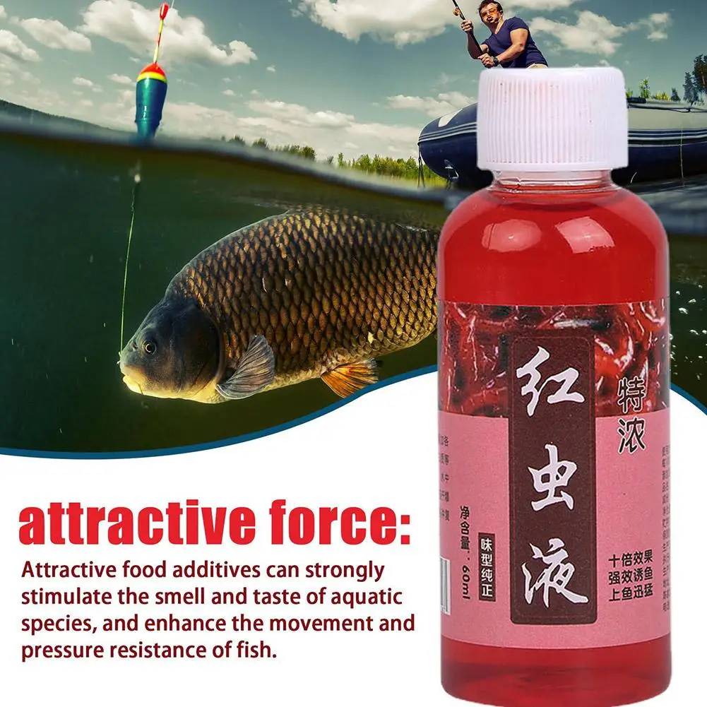 Strong-Fish-Attractant-100ml-Concentrated-Worm-Extract-Red-Liquid-For ...