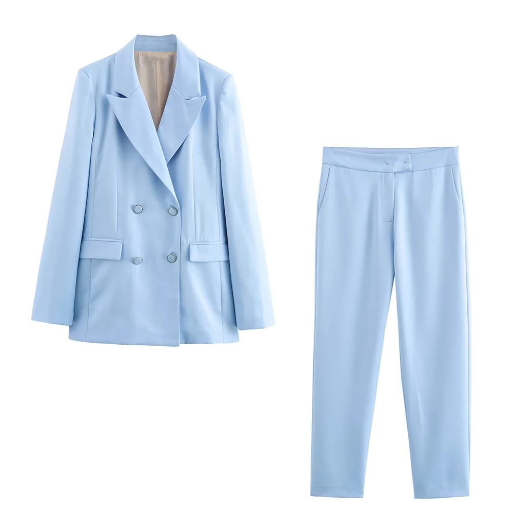 PB-ZA2024-terno-simples-com-peito-duplo-cal-a-de-cintura-alta-estilo-de ...