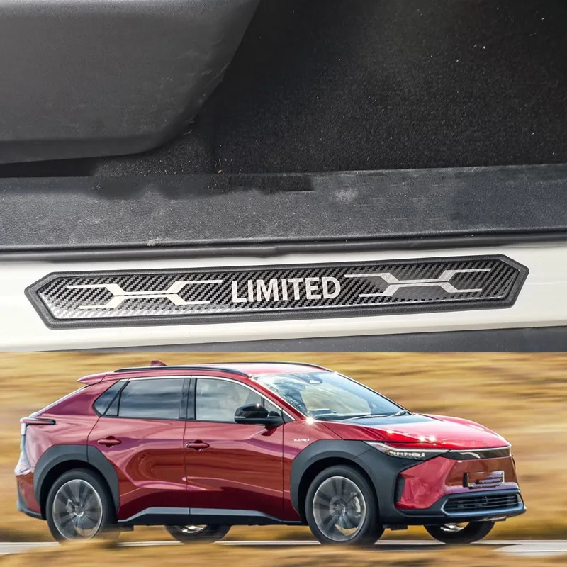For-Toyota-bZ4X-2022-2023-Car-Accessories-Door-Sill-Pedal-Protector ...